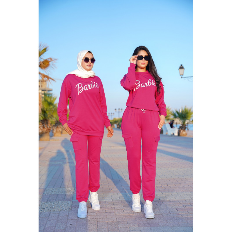 Jogging Barbie cargo courte