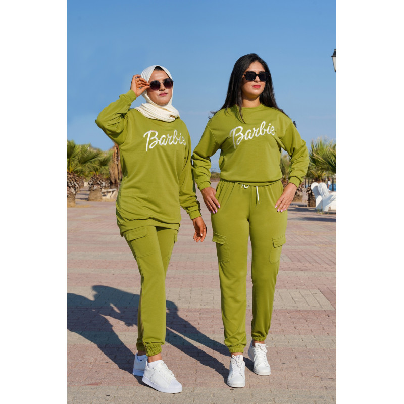 Jogging Barbie cargo courte