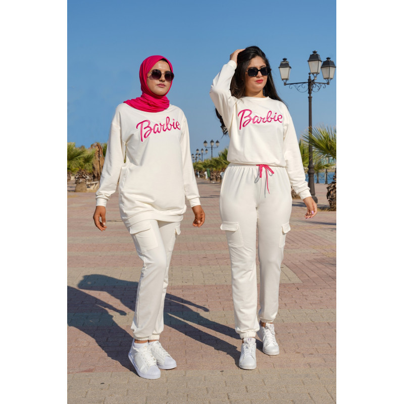 Jogging Barbie cargo courte