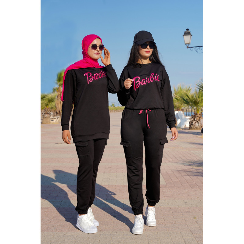 Jogging Barbie cargo courte
