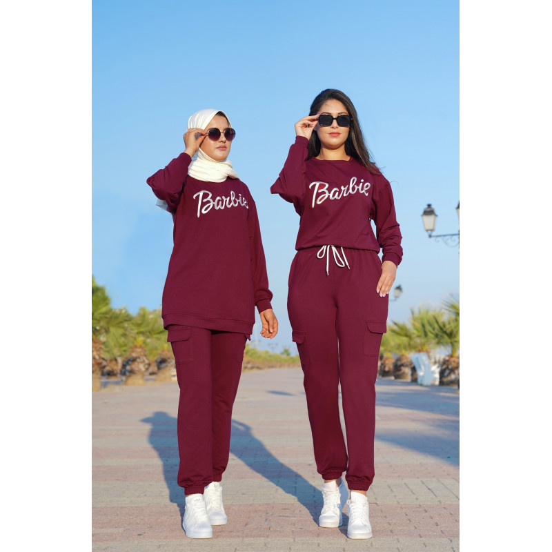 Jogging Barbie cargo courte